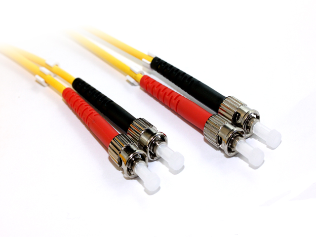 Best Quality 5M ST-ST OS1 Singlemode Duplex Fibre Optic Cable at Low Price