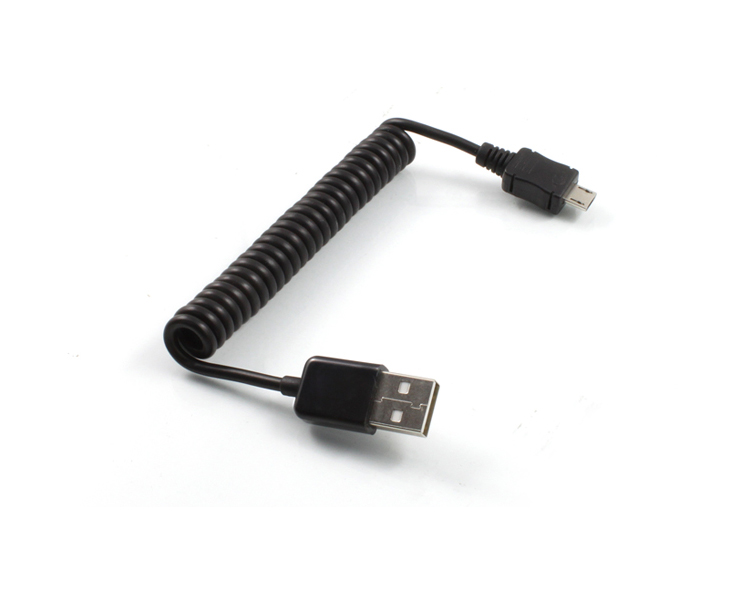 Best Quality 1M Coiled Micro USB 2.0 Cable at Low Price