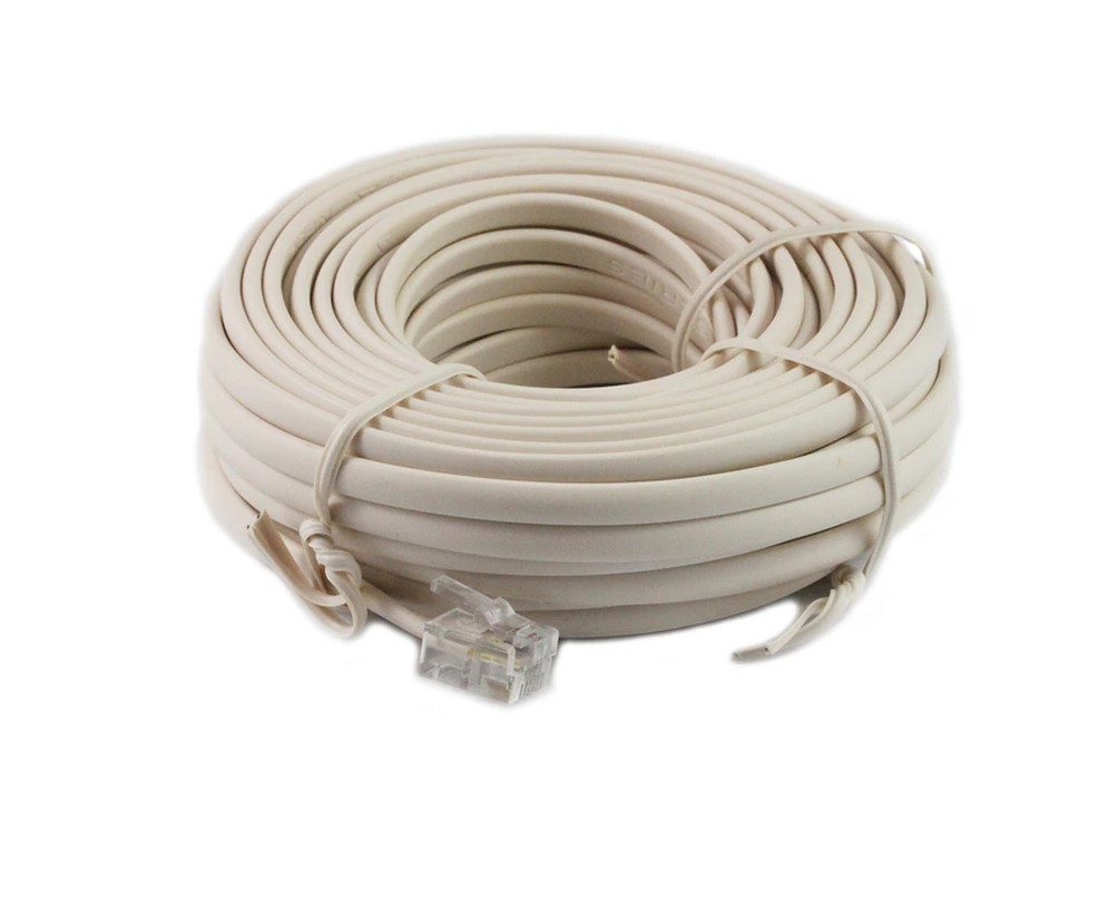 20M RJ12/RJ12 Telephone Cable | Cables Online