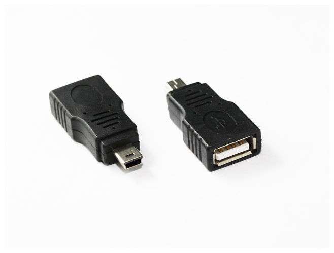 Mini USB 5Pin Male to USB 2.0 AF Adaptor | Cables Online