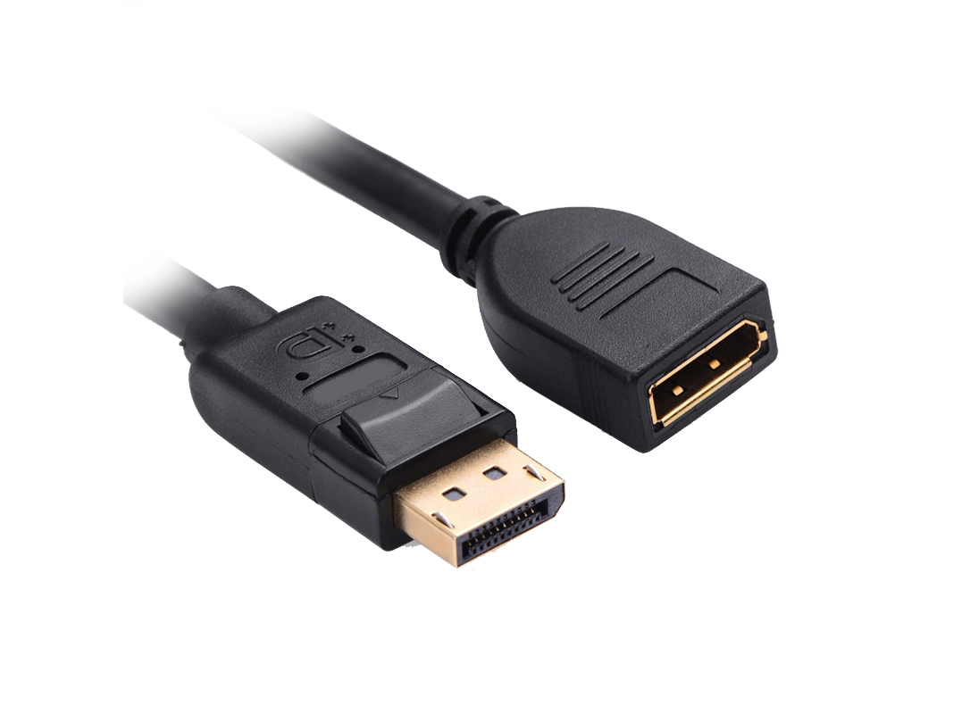 2M Displayport V1.2 M-F Extension Cable | Cables Online