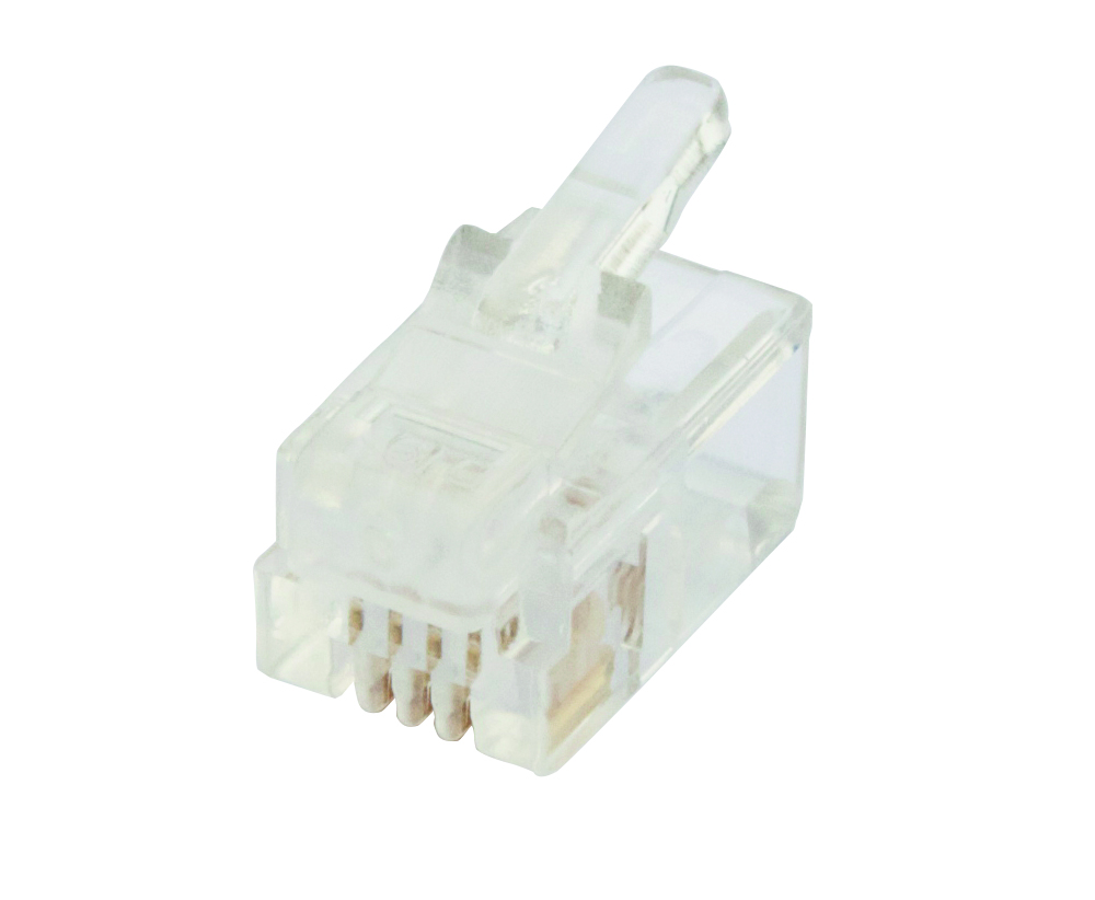 Cabac Plug Round Stranded Rj11 4P4C 100Pk | Cables Online