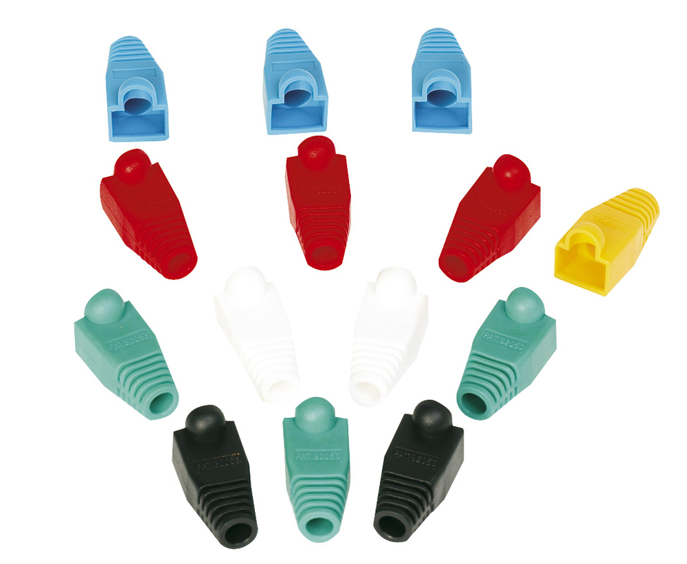 Cabac Strain Relief Boot Rj45 Blue 10Pk | Cables Online
