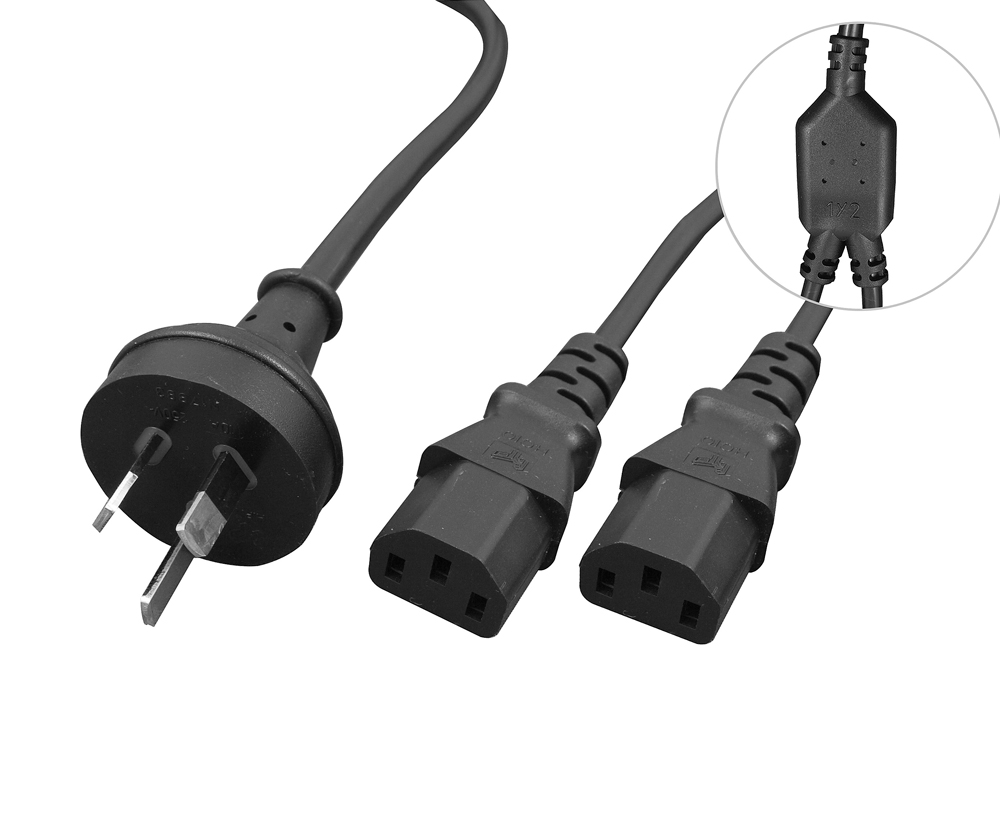 Hypertec Cable Power Y Split 2X Iec F Bk 2M | Cables Online
