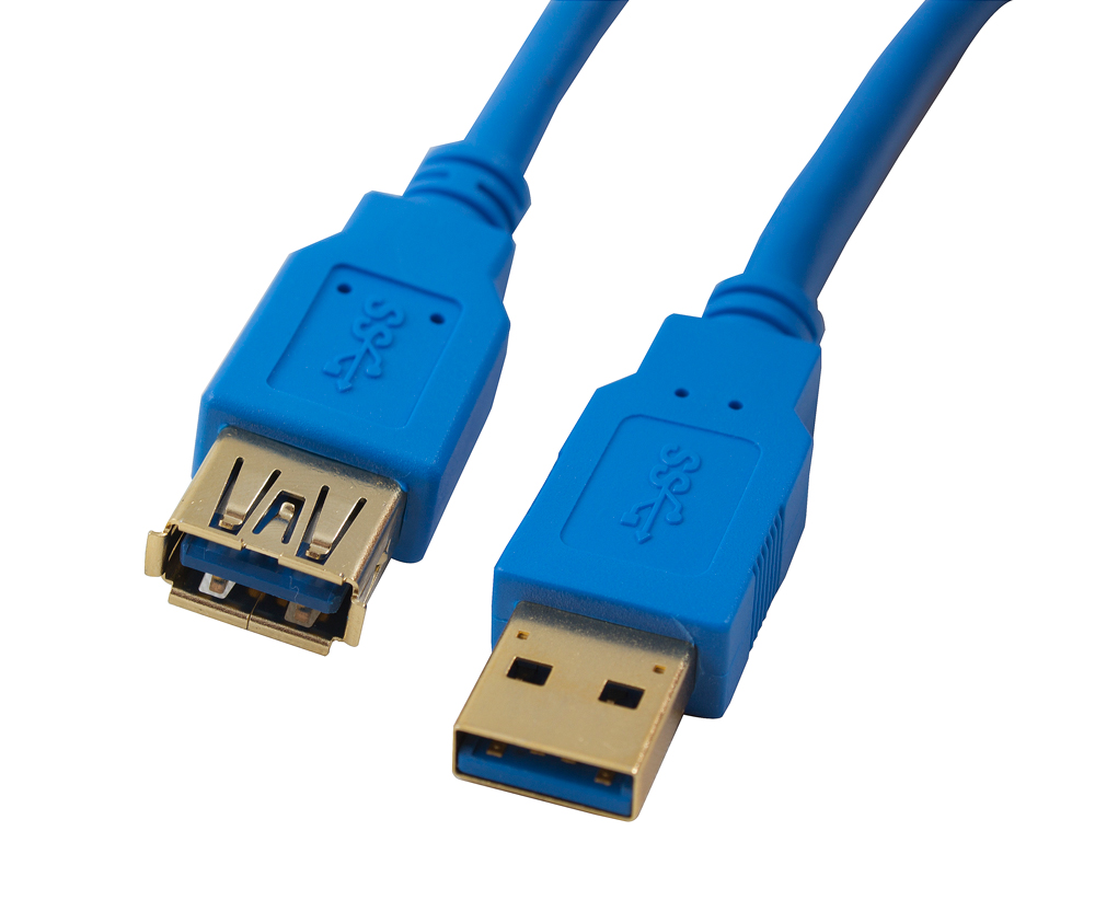 Hypertec Cable Ext Usb 3.0 Am-Af Gold Blue 3M | Cables Online