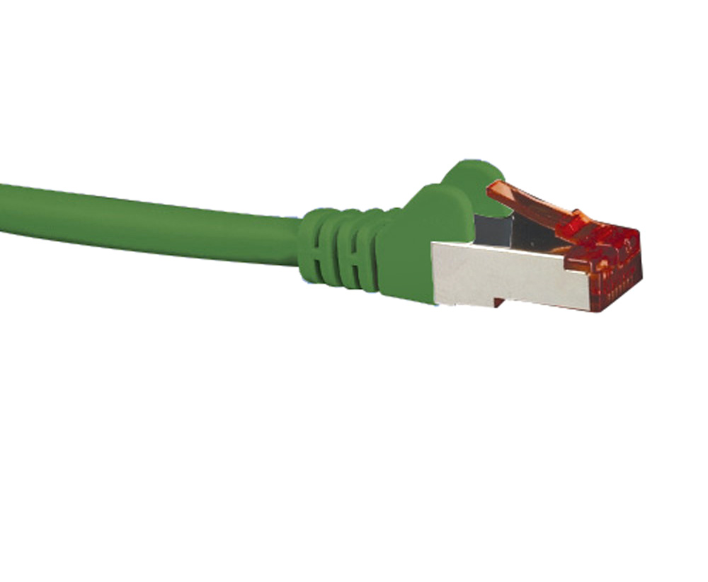 Hypertec Cat6A Shielded Green Patch Lead 3M | Cables Online