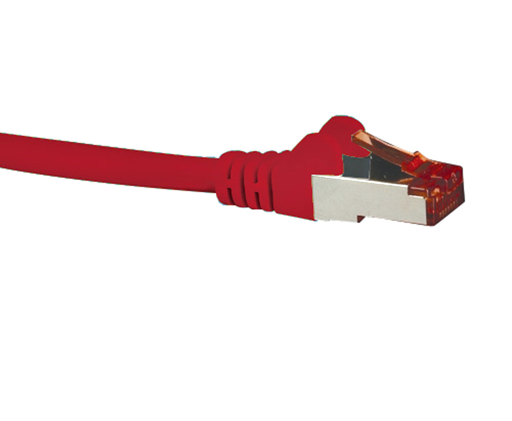 Hypertec Cat6A Shielded Red Patch Lead 1M | Cables Online