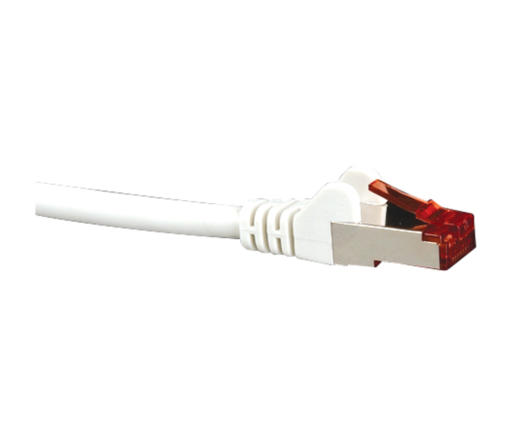 Hypertec Cat6A Shielded White Patch Lead 0.5M | Cables Online