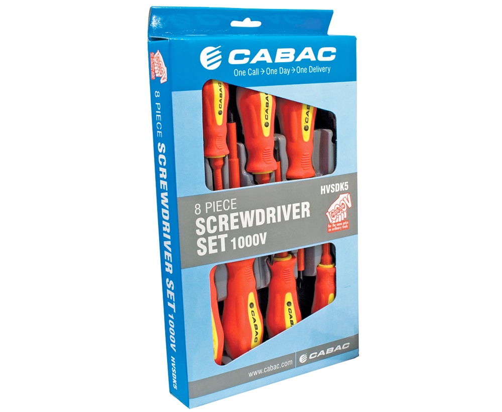 Cabac Screw Driver Set8Pce 1000V Vde 2009 | Cables Online