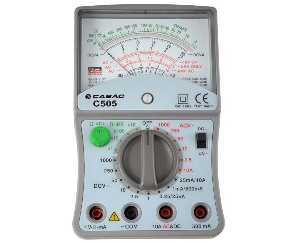 CABAC C505, PROFESSIONAL ANALOGUE MULTI METER