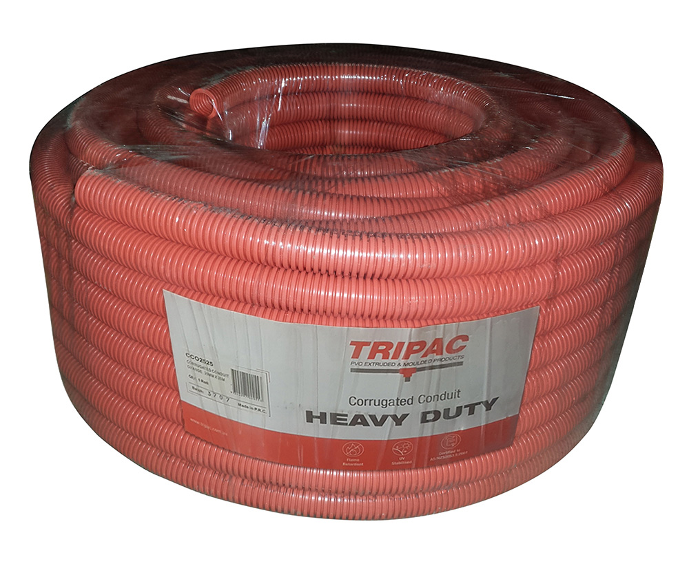 TRIPAC CCO5025, CORRUGATED CONDUIT ORANGE 50MM X 25M