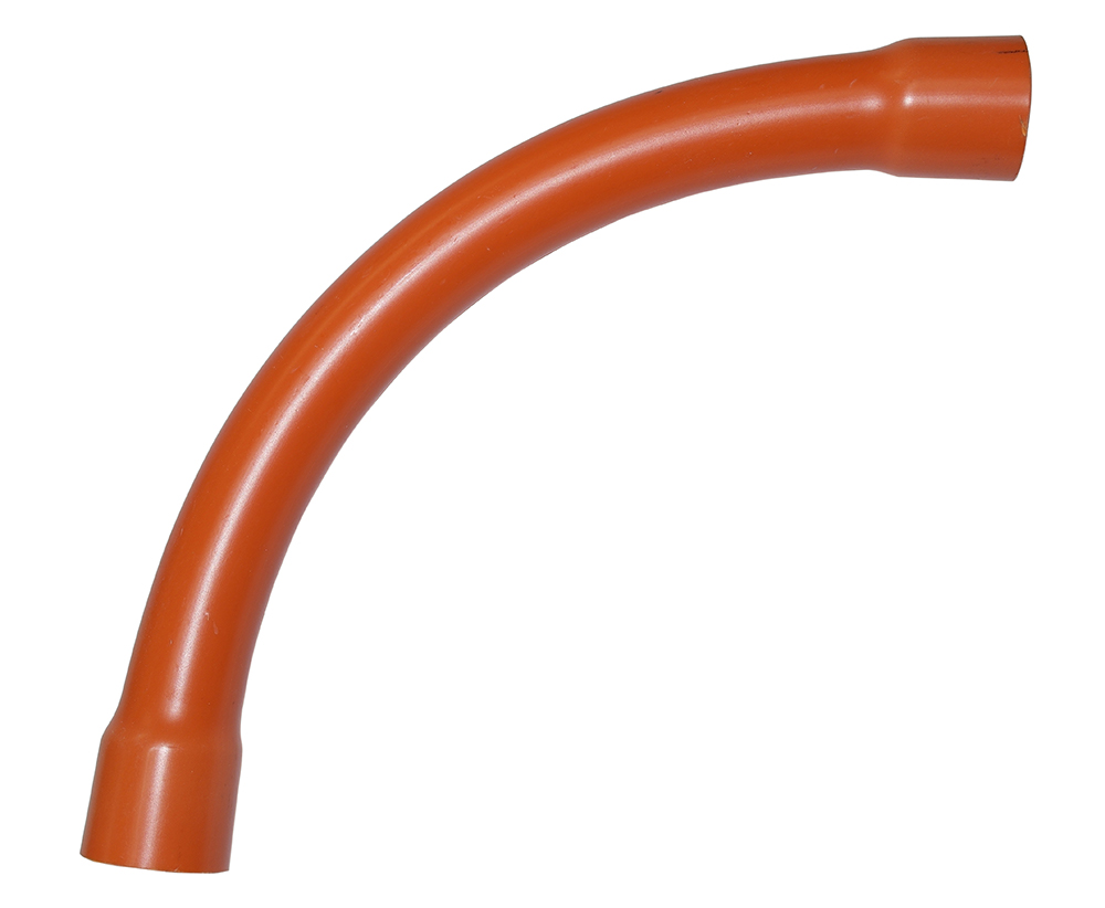 TRIPAC SWB150-90, SWEEP BEND 90DEG ORANGE 150MM