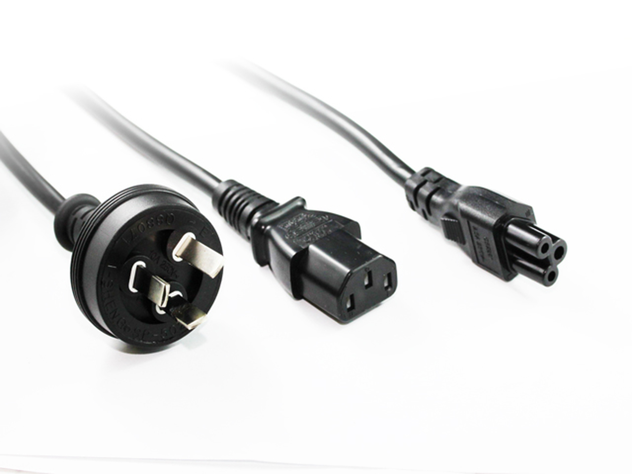 2M Wall to C13 and C5 Power Y Cable | Cables Online