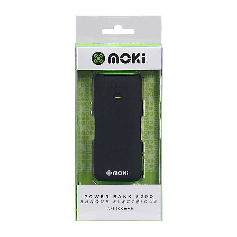 Moki PowerBank 5200 Black | Cables Online