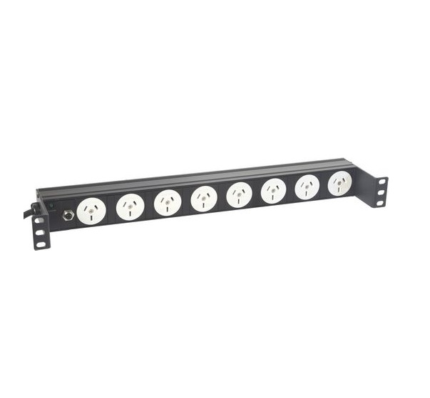 Prolink Horizontal Power Rail Recessed - 8 Way GPO Sockets | Cables Online